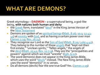 Warfare Against Demons Part 3 | PPTX