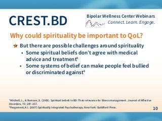 CREST.BD Spirituality & Bipolar Disorder Slides | PPT