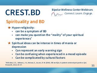 CREST.BD Spirituality & Bipolar Disorder Slides | PPT