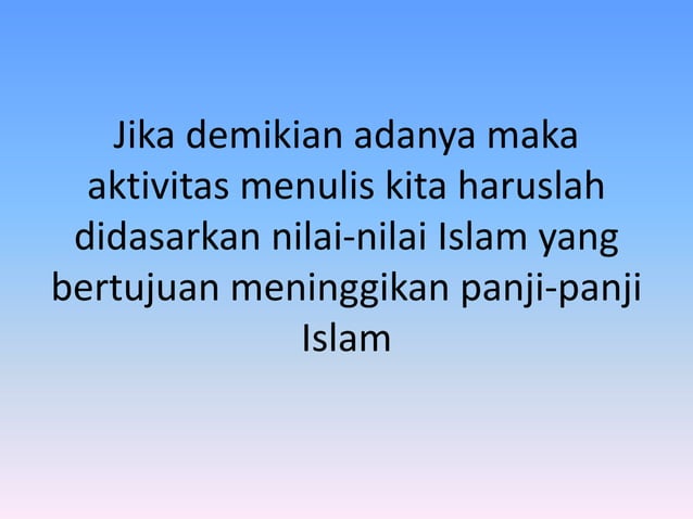 Spiritual writing menulis dengan iman | PPT