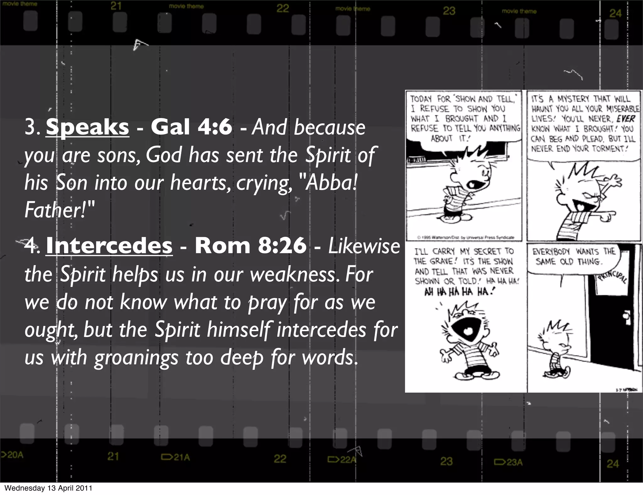Tent of Meeting: The Effect of Spirit & Word | PPT