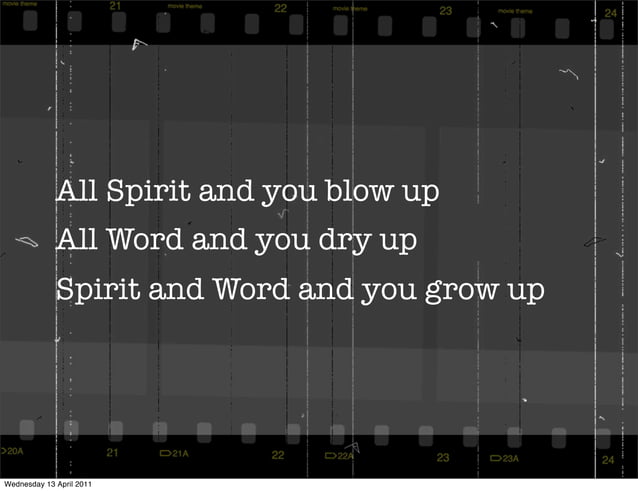 Tent of Meeting: The Effect of Spirit & Word | PPT