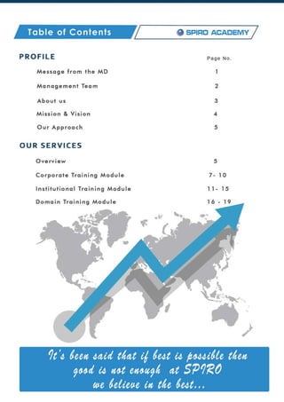 Spiro academy training broucher | PDF