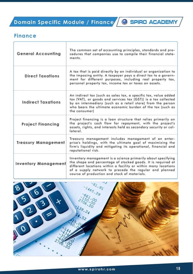 Spiro academy training broucher | PDF