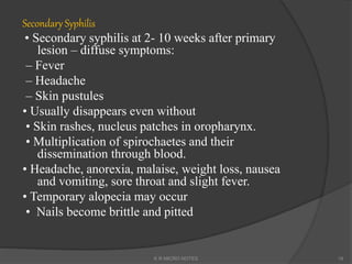 SPIROCHAETES TREPONEMA K R .pptx | Infectious Diseases | Diseases and ...