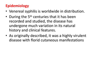 SPIROCHETEs AND THE INFECTION OF YHE HUMAN | PPT