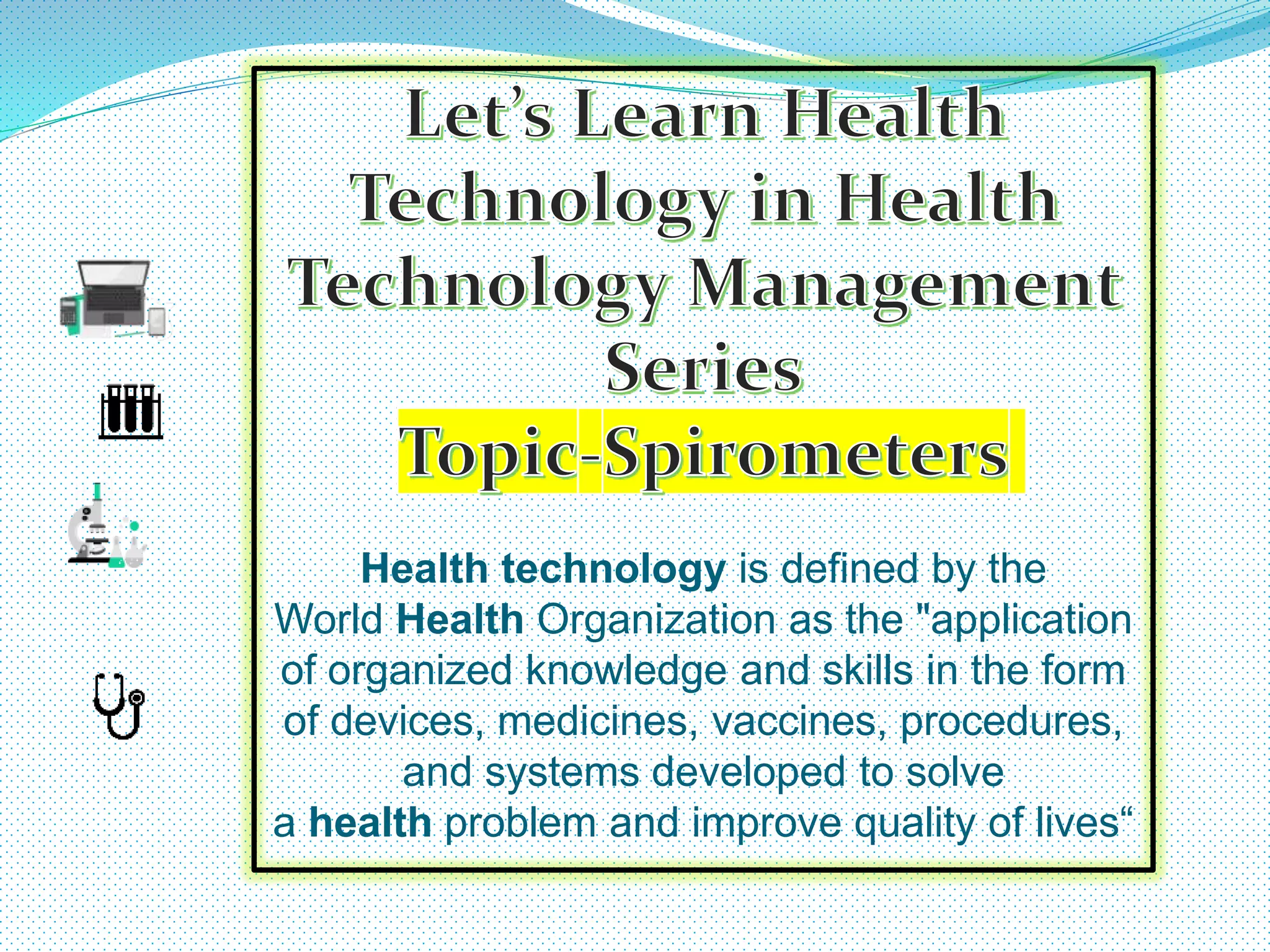 Spirometer- Usage and Maintenance | PPTX