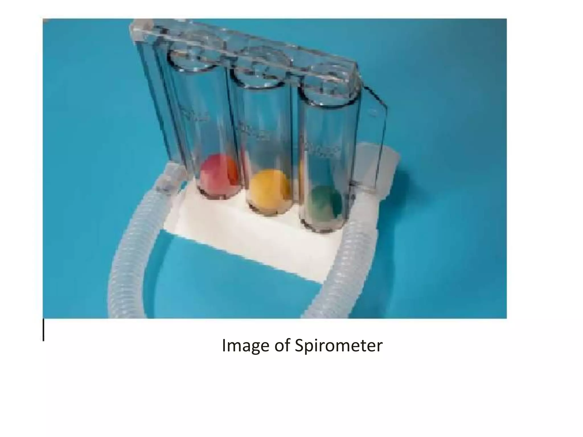 Spirometer- Usage and Maintenance | PPTX