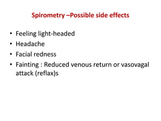 Spirometer- Usage and Maintenance | PPTX
