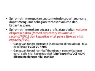 Spirometrikedokteran aja jangan belajarf | PPT