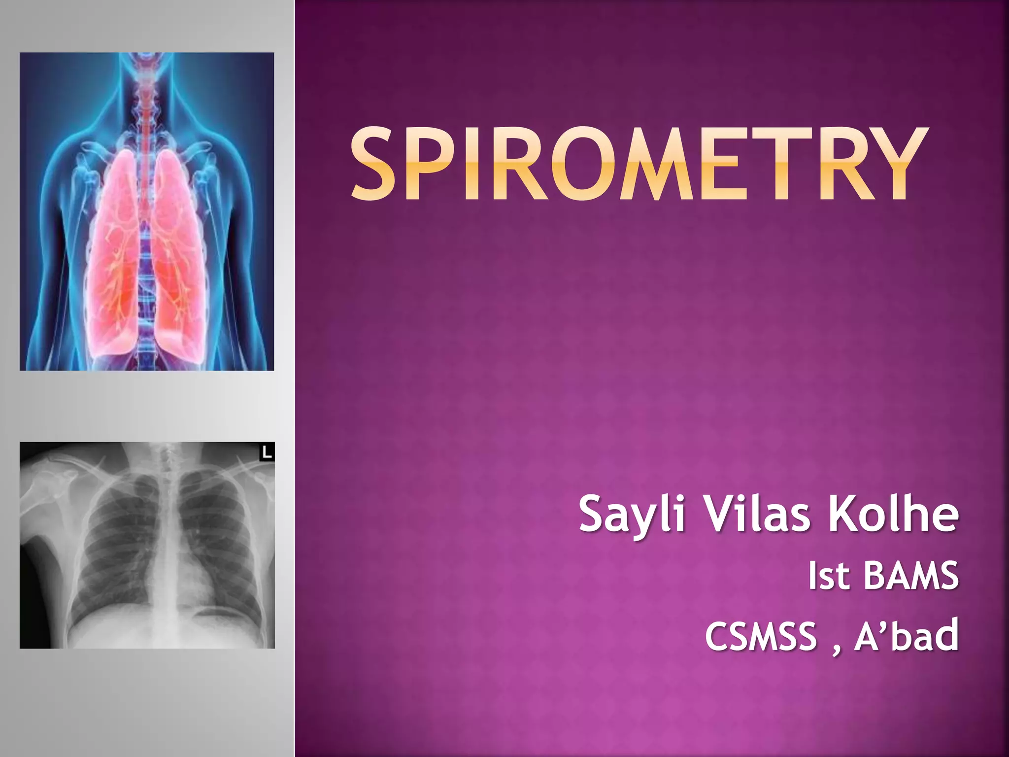 Spirometry | PPT