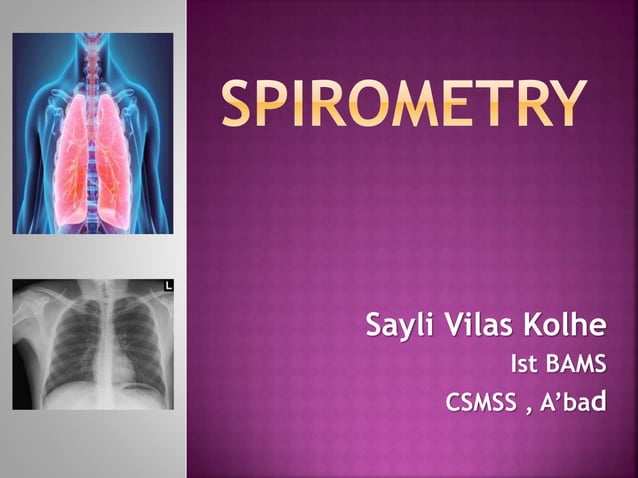 Spirometry | PPTX