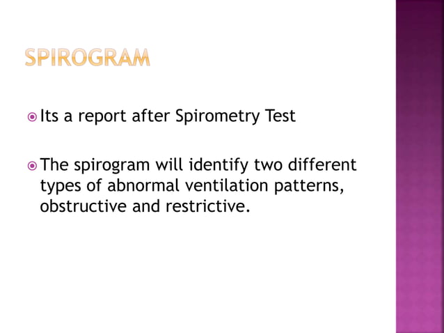 Spirometry | PPTX