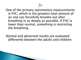 Spirometry | PPTX | Lung and Respiratory Health | Diseases and Conditions