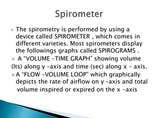 Spirometry | PPTX | Lung and Respiratory Health | Diseases and Conditions