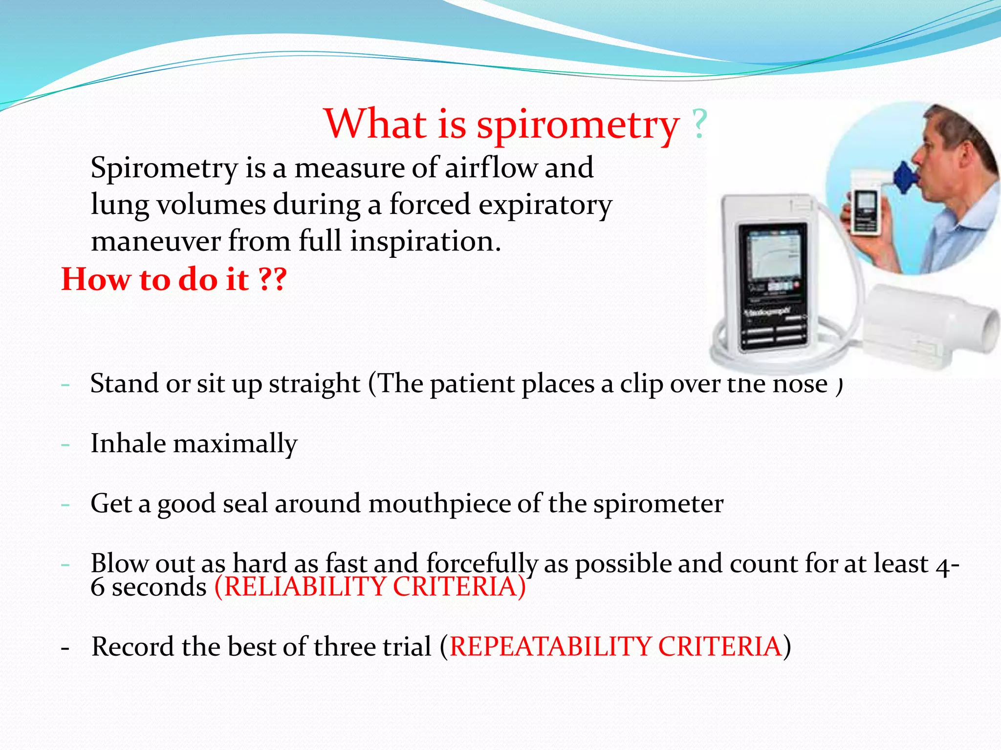 Spirometry | PPTX