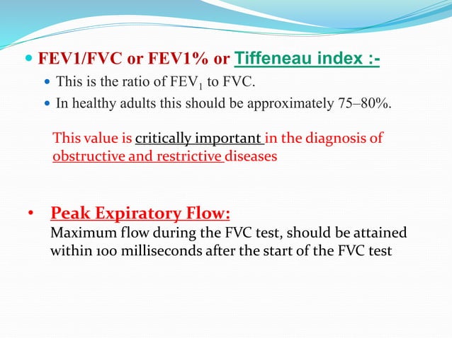 Spirometry | PPTX | Lung and Respiratory Health | Diseases and Conditions