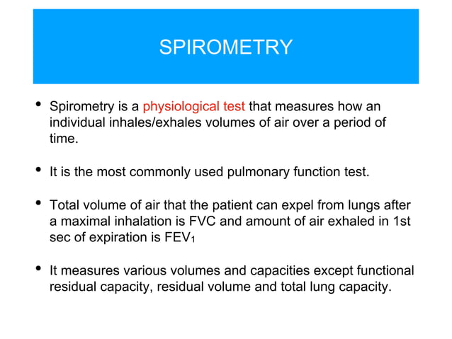 Spirometry | PPTX