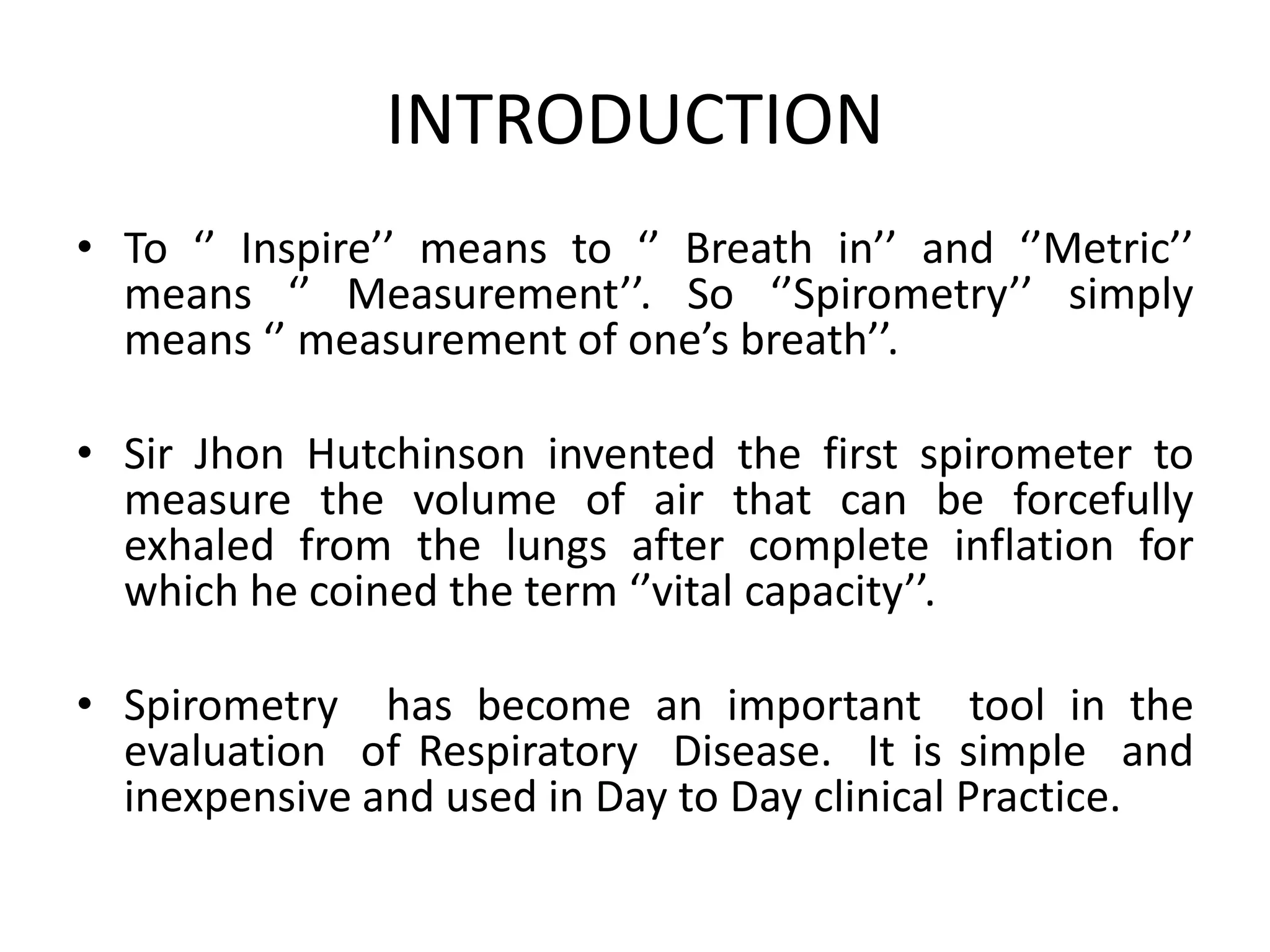 Spirometry | PPTX