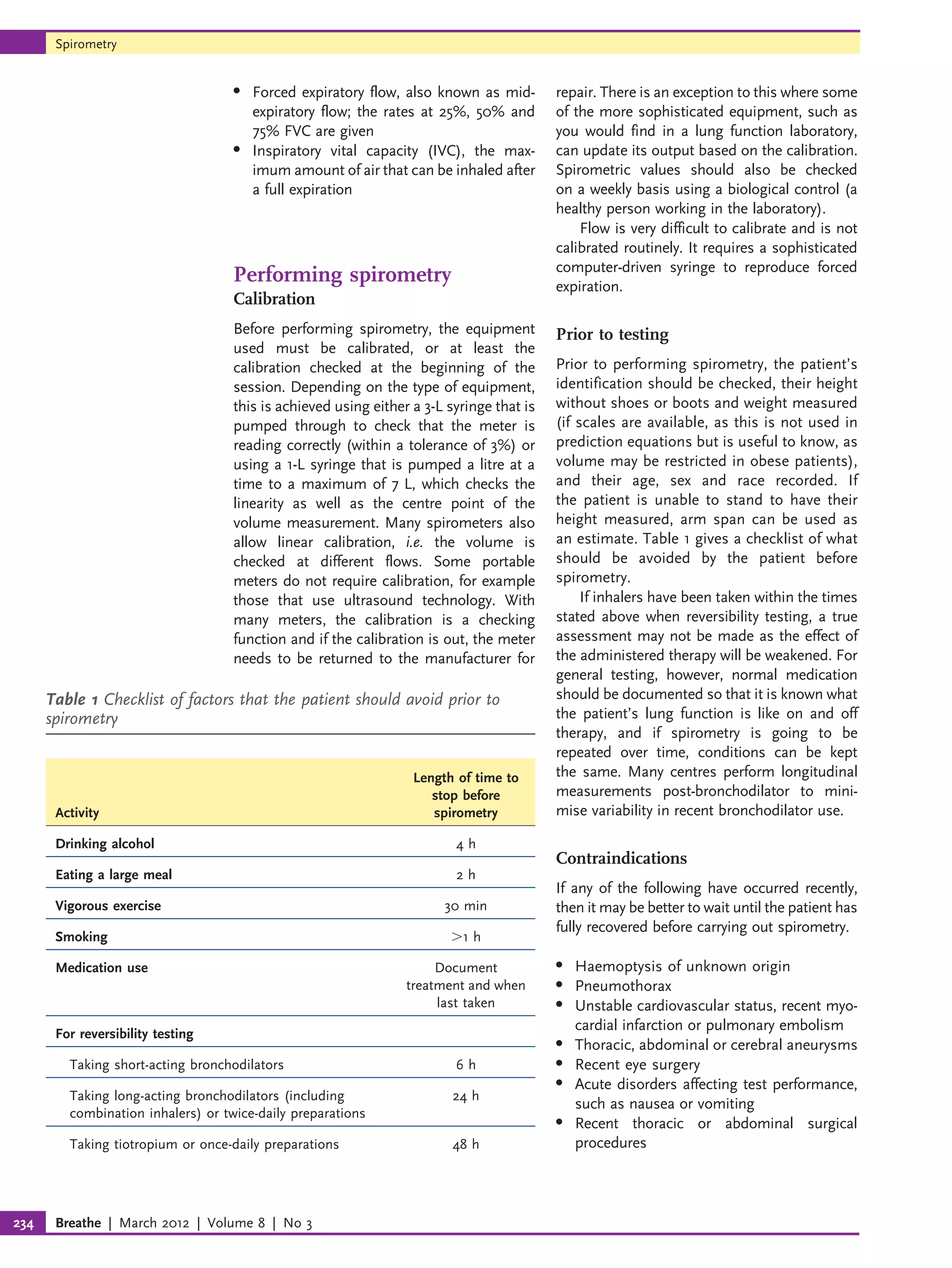 Spirometry | PDF
