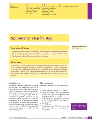 Spirometry | PDF