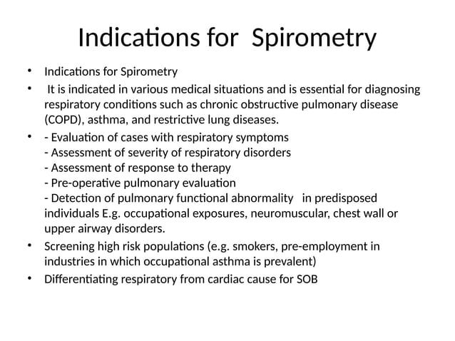 spirometry.ppt by dr Payal Gawai detailed review | PPT