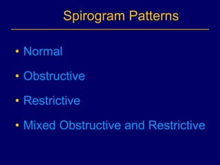 Spirometry by dr tasleem | PPT | Lung and Respiratory Health | Diseases ...
