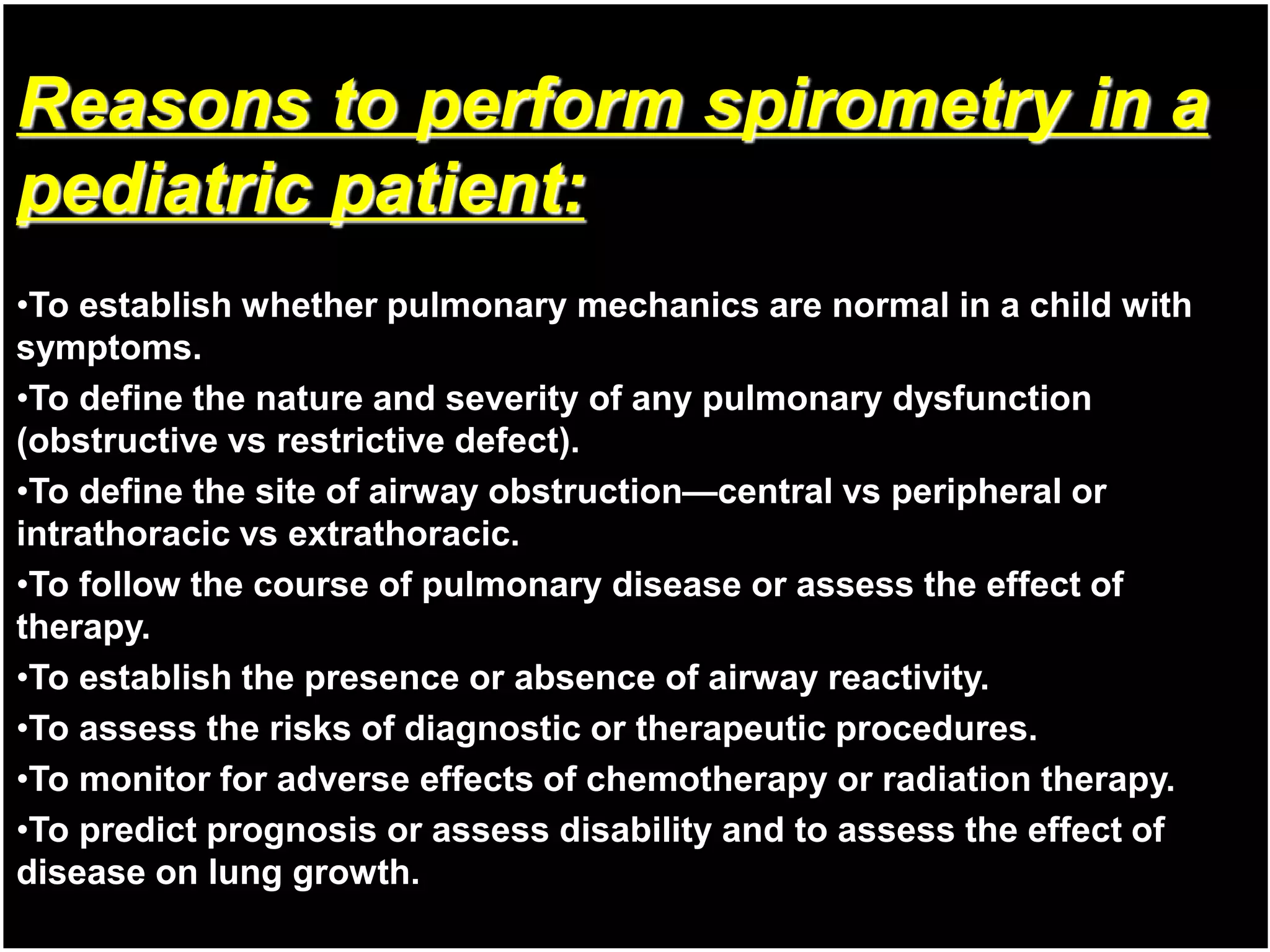 Spirometry in children | PPT