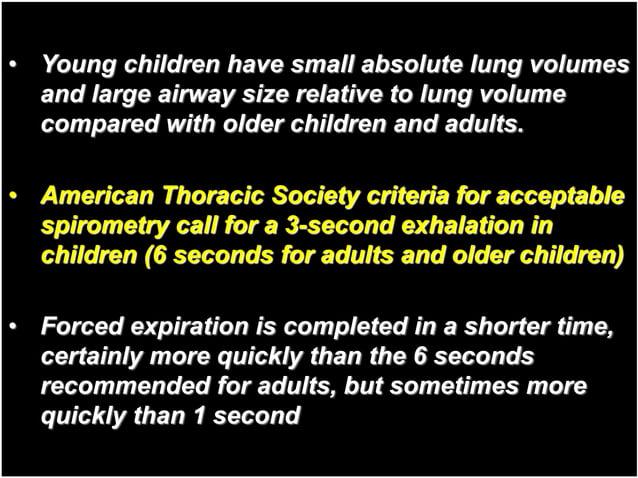 Spirometry in children | PPT | Lung and Respiratory Health | Diseases ...