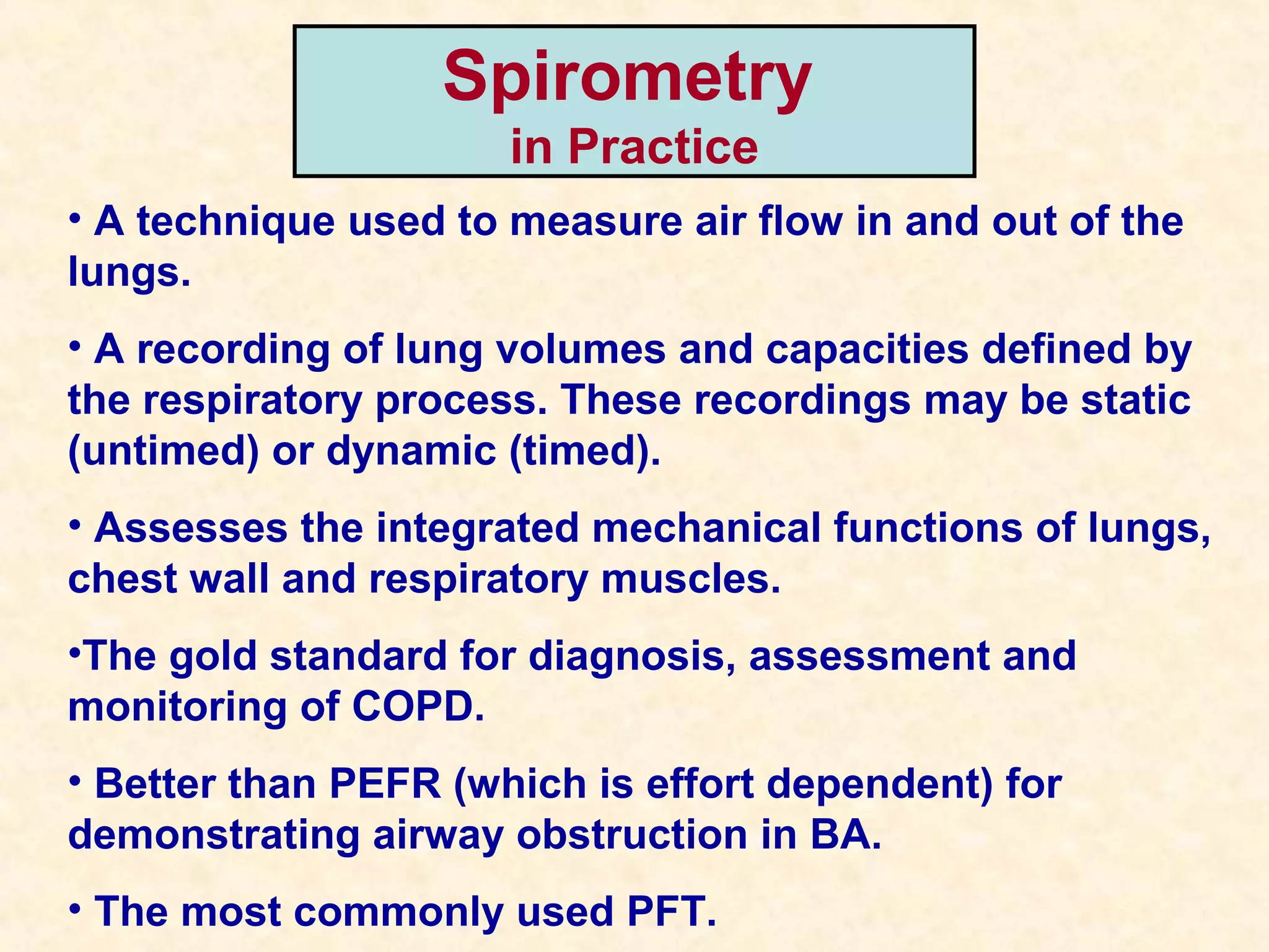 Spirometry in practice | PPT