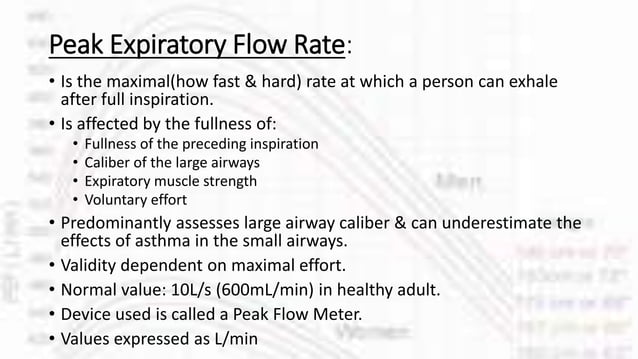 Spirometry vs Peak expiratory flow rate | PPTX