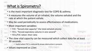 Spirometry vs Peak expiratory flow rate | PPT