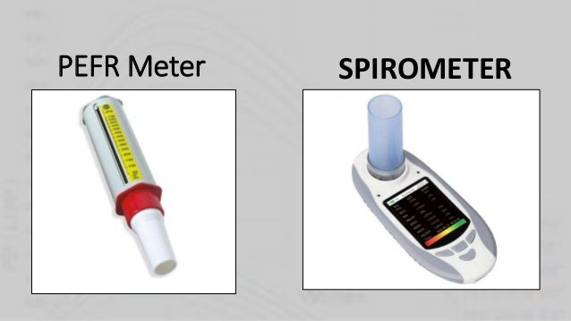 Spirometry vs Peak expiratory flow rate