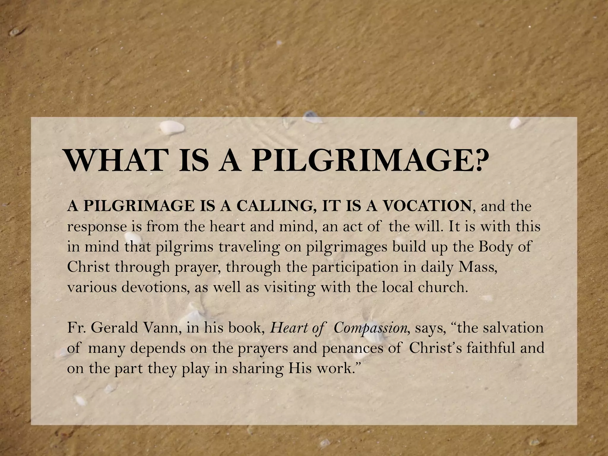 Intro to Spiritual Pilgrimage | PDF