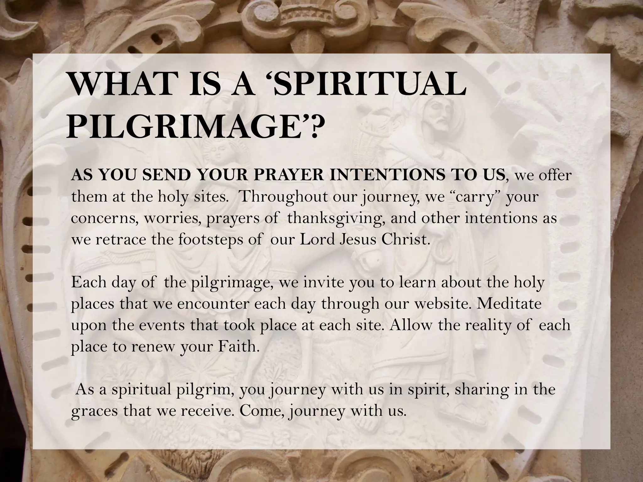 Intro to Spiritual Pilgrimage | PDF