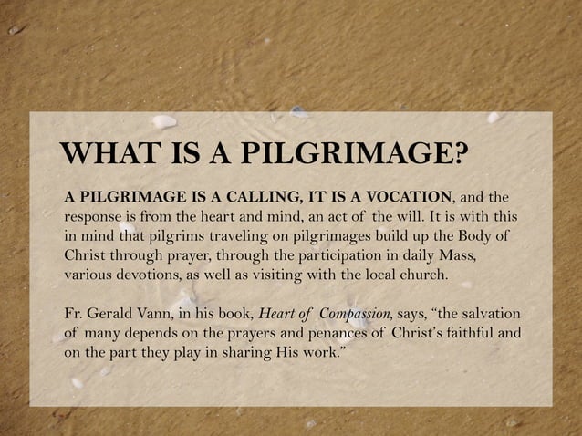 Intro to Spiritual Pilgrimage | PDF