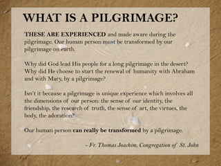 Intro to Spiritual Pilgrimage | PDF