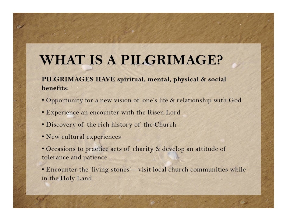 Intro to Spiritual Pilgrimage