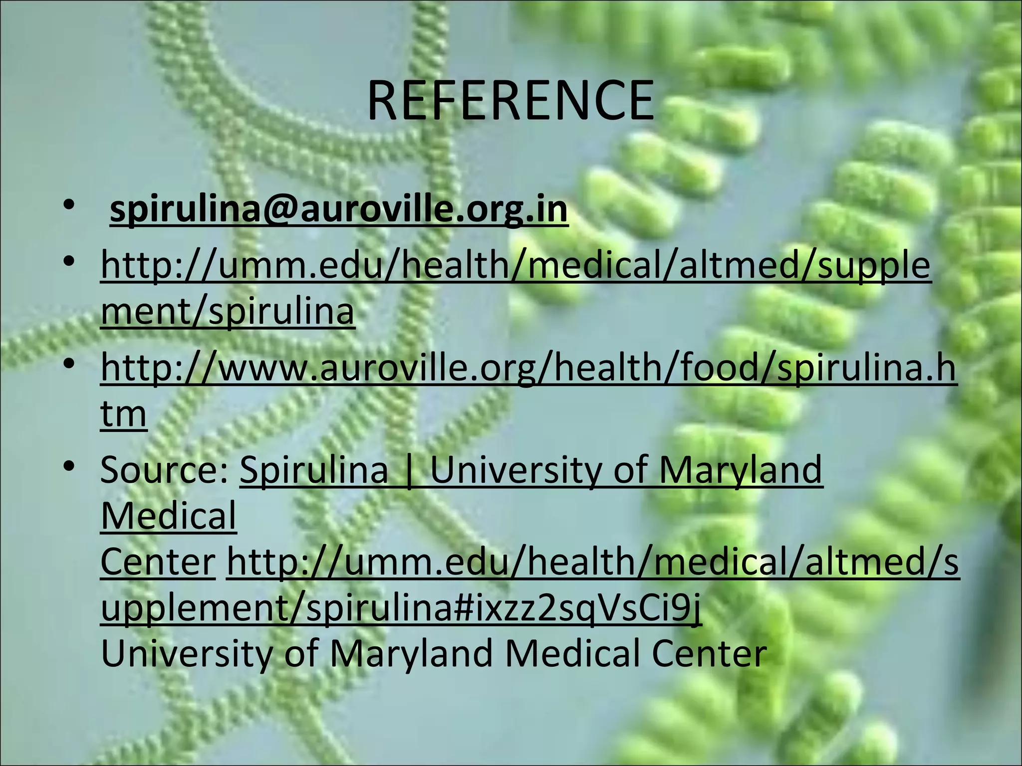 Spirulina | PPT