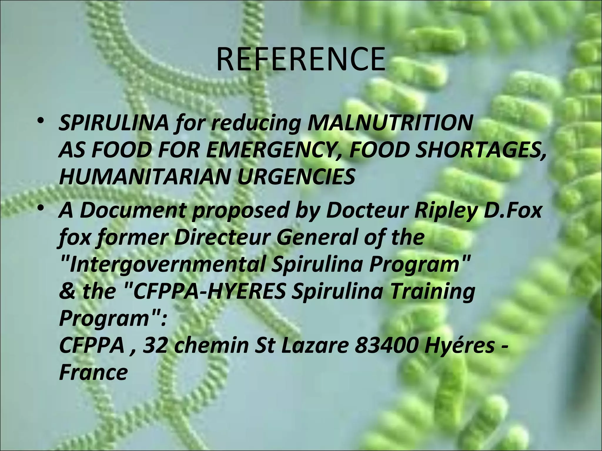 Spirulina | PPT