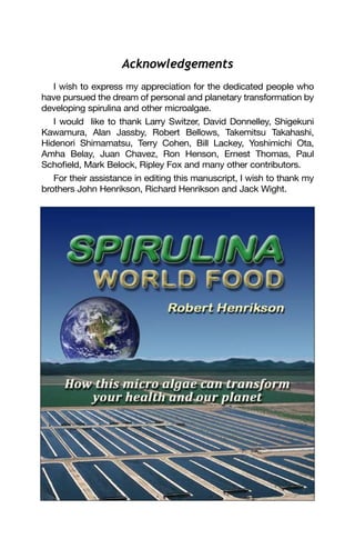 Spirulina world food | PDF