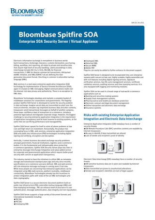 Bloombase Spitfire SOA Security Server Brochure | PDF