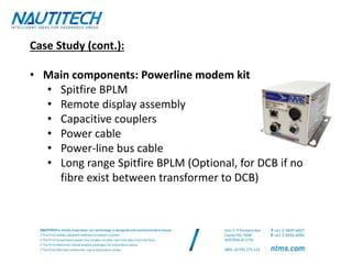 Underground Mining Communications using Broadband Power Line Modems | PPTX