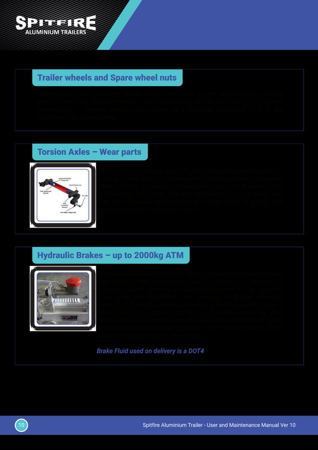SPITFIRE ALUMINIUM BOAT TRAILER USER & MAINTENANCE MANUAL | PDF