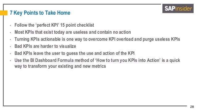 What does the Perfect KPI Look Like?