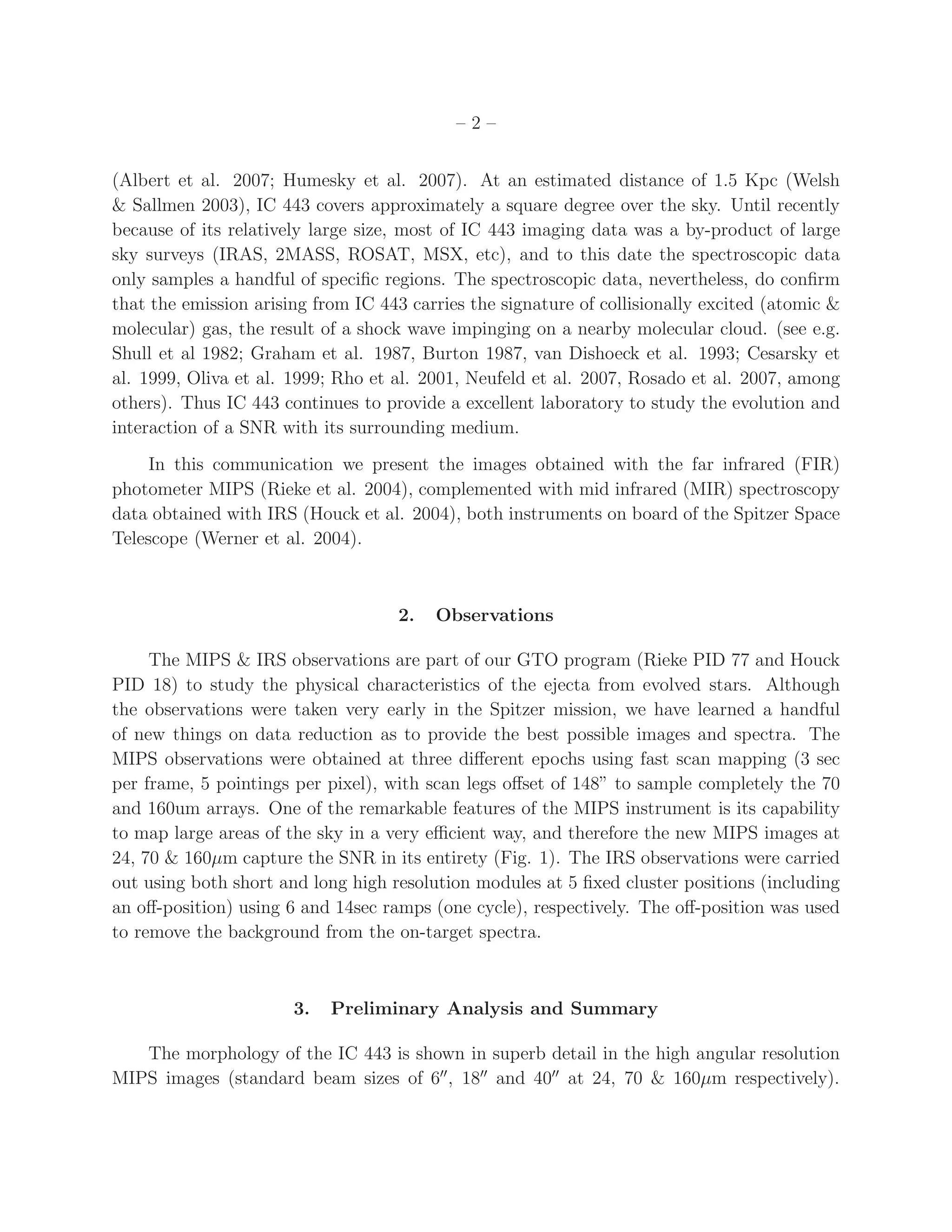 Spitzer observations of_supernova_remmant_ic443 | PDF