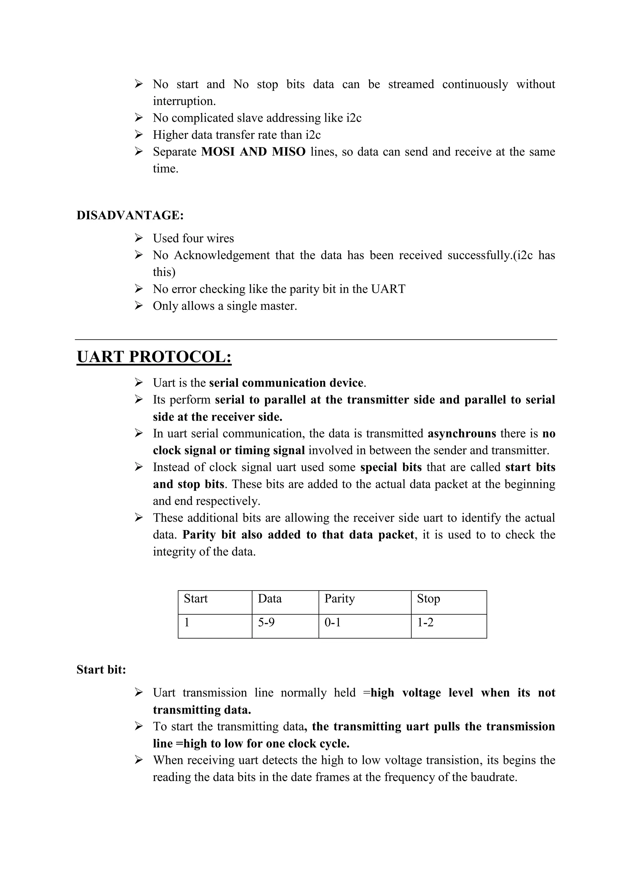 SPI AND UART COMMUNICATION PROTOCOLS | PDF