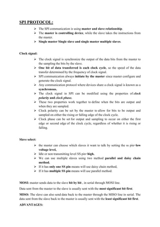 SPI AND UART COMMUNICATION PROTOCOLS | PDF