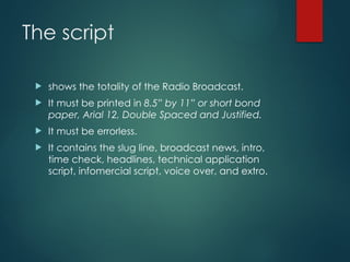 Spj-BROADCASTING SCRIPT POWERPOINT PRESE | PPTX