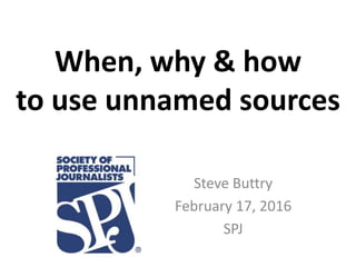 Using unnamed sources | PPT